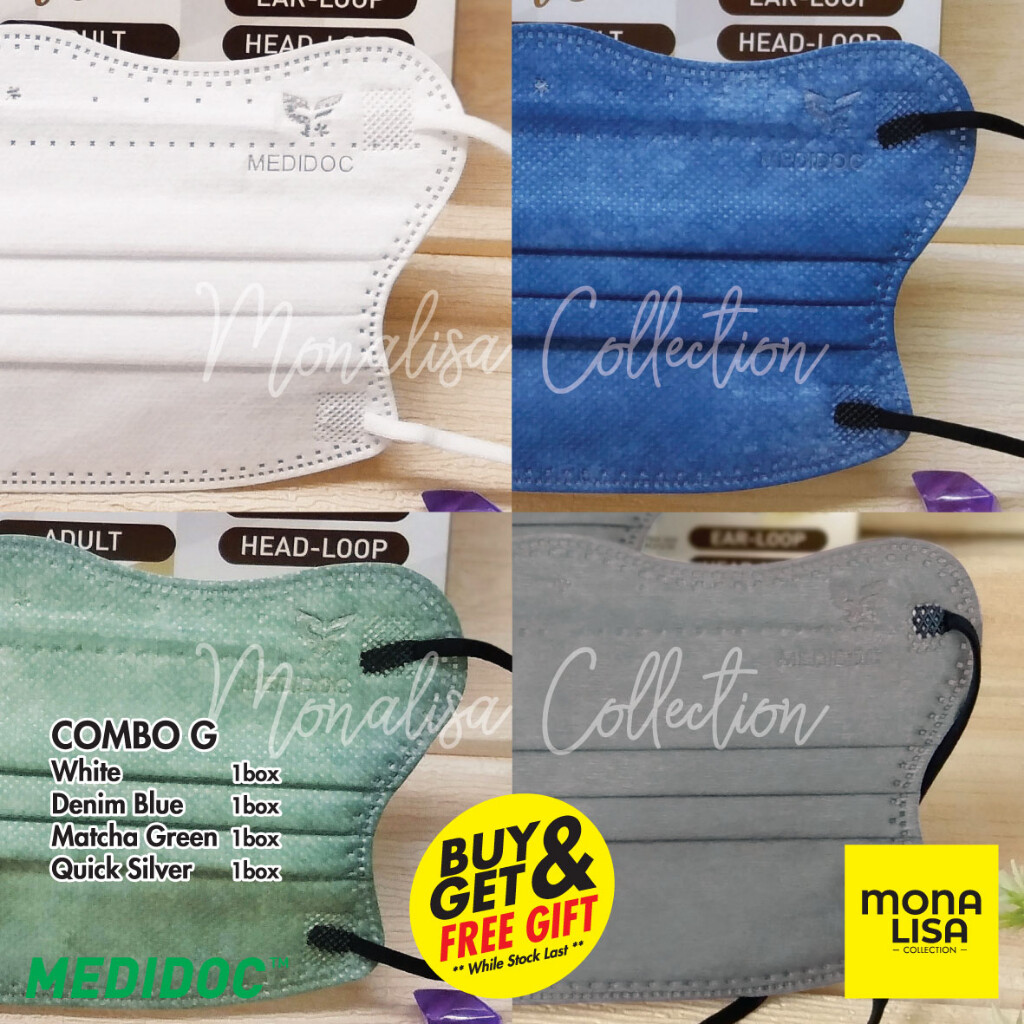 ⭐READY STOCK⭐ SIRIM Certified MEDIDOC 4ply Slim Cut Butterfly Headloop ...