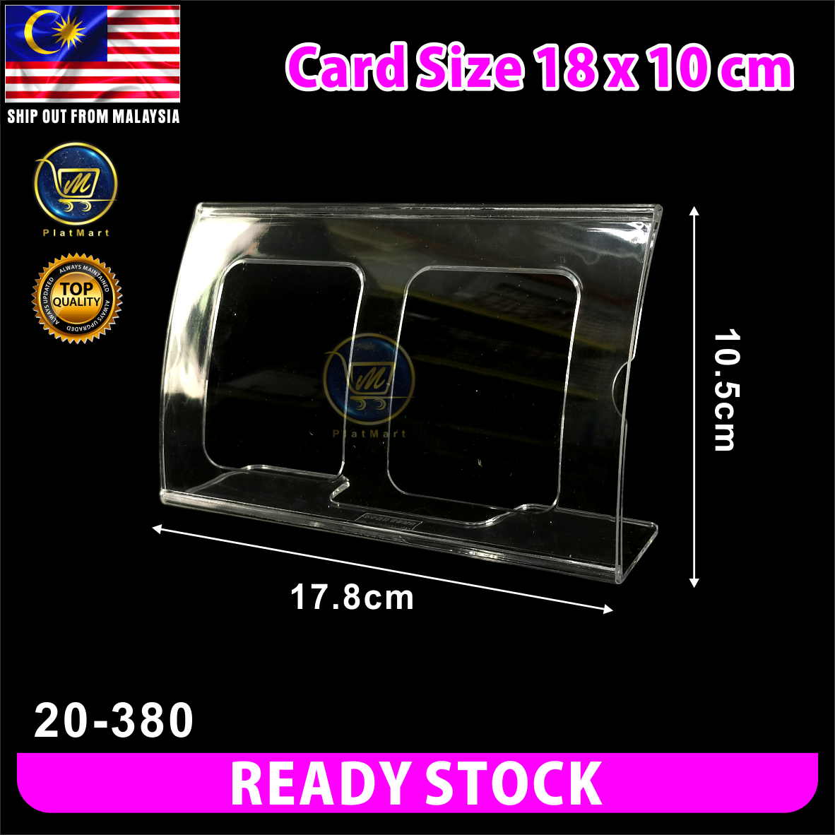 PlatMart - Desk Label Curved shape Acrylic Display Solution | Lazada