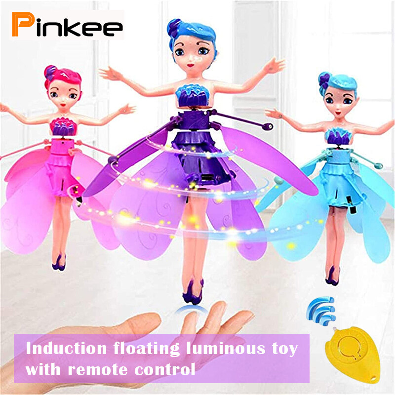 Flying Fairy ของเล่นเด็กผู้หญิง Magical Wing ตัวเหนี่ยวนำอินฟาเรดควบคุม ...