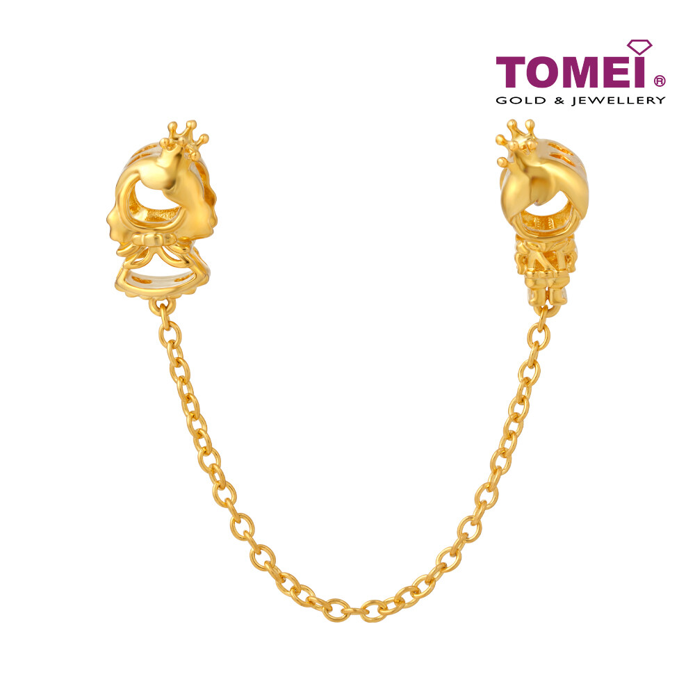 TOMEI Prince & Princess Charm, Yellow Gold 916 | Lazada