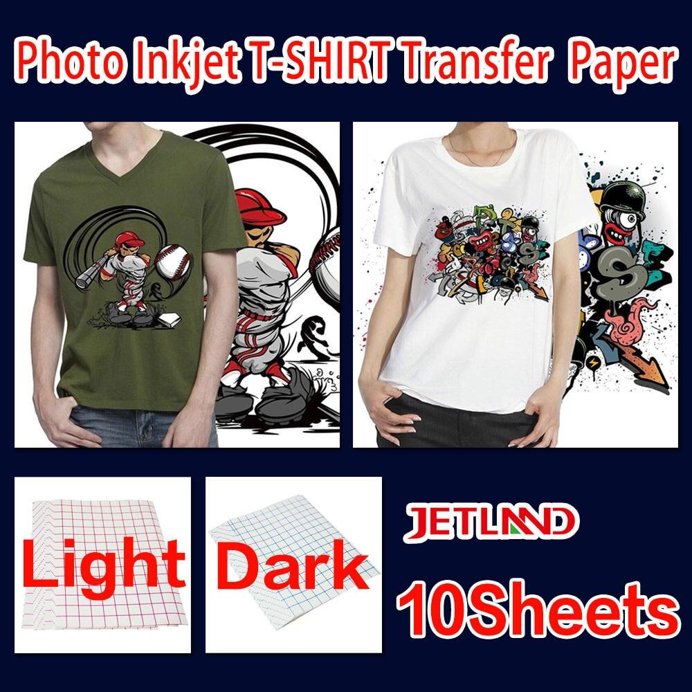 A4 inkjet heat transfer paper T-shirt transfer photo paper for dark or ...
