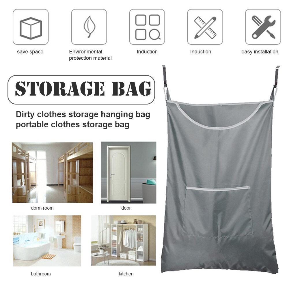 Portable Large Capacity Household Hotel Bathroom Storage Bag Waterproof Oxford Cloth Door Back ...