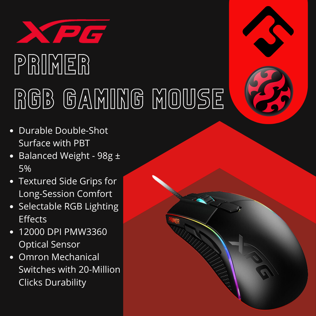 XPG Primer RGB Gaming Mouse | Lazada