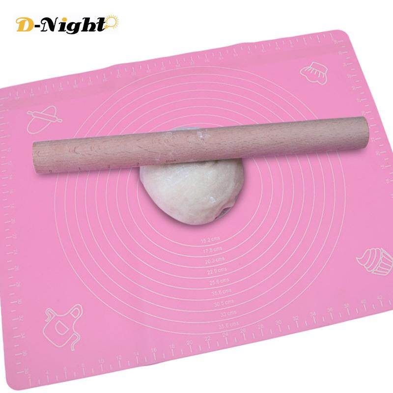 D - Night ซิลิโคนแผ่นรองอบสำหรับแป้ง Reusable Non - Stick แผ่นรองโต๊ะ ...