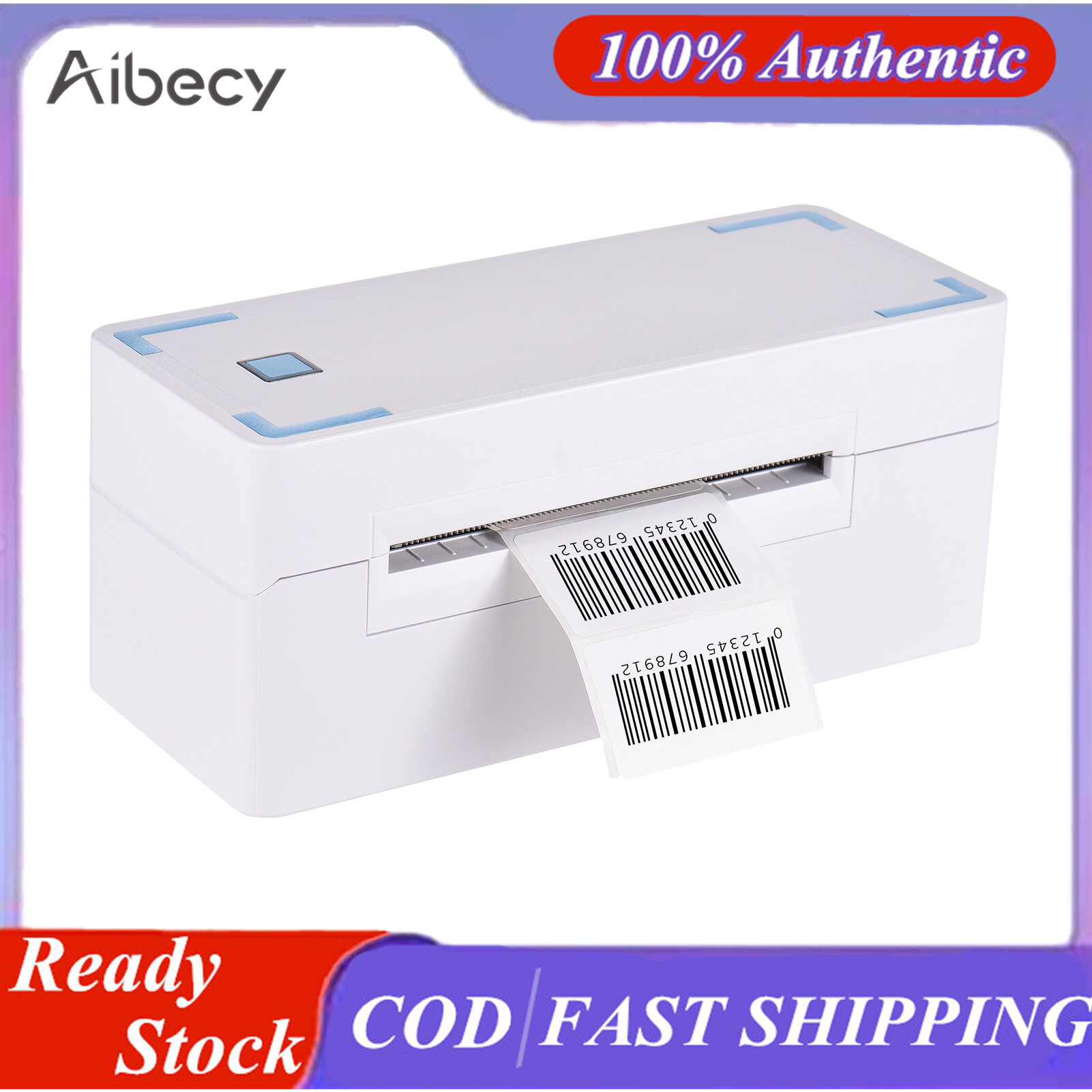 Aibecy Thermal Shipping Label Printer 4 Inch Desktop Express Barcode ...