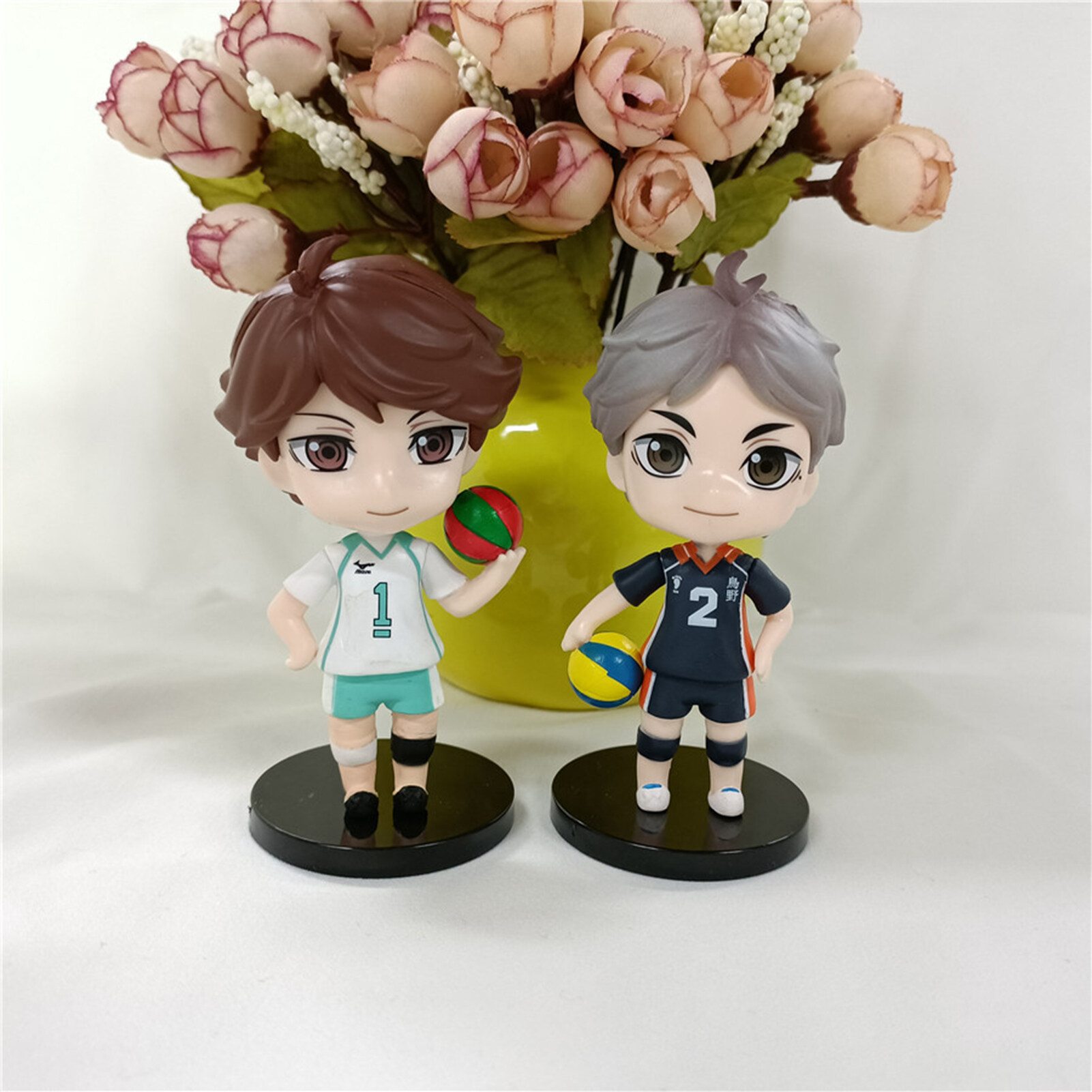 Microgood 8Pcs ของเล่นโมเดล Haikyuu รูป Shoyo จำลอง PVC การ์ตูนอะนิเมะ Action Miniature สำหรับ ...