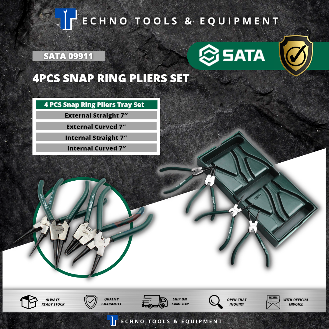 SATA 09911 4PC. SNAP RING PLIERS SET | Lazada