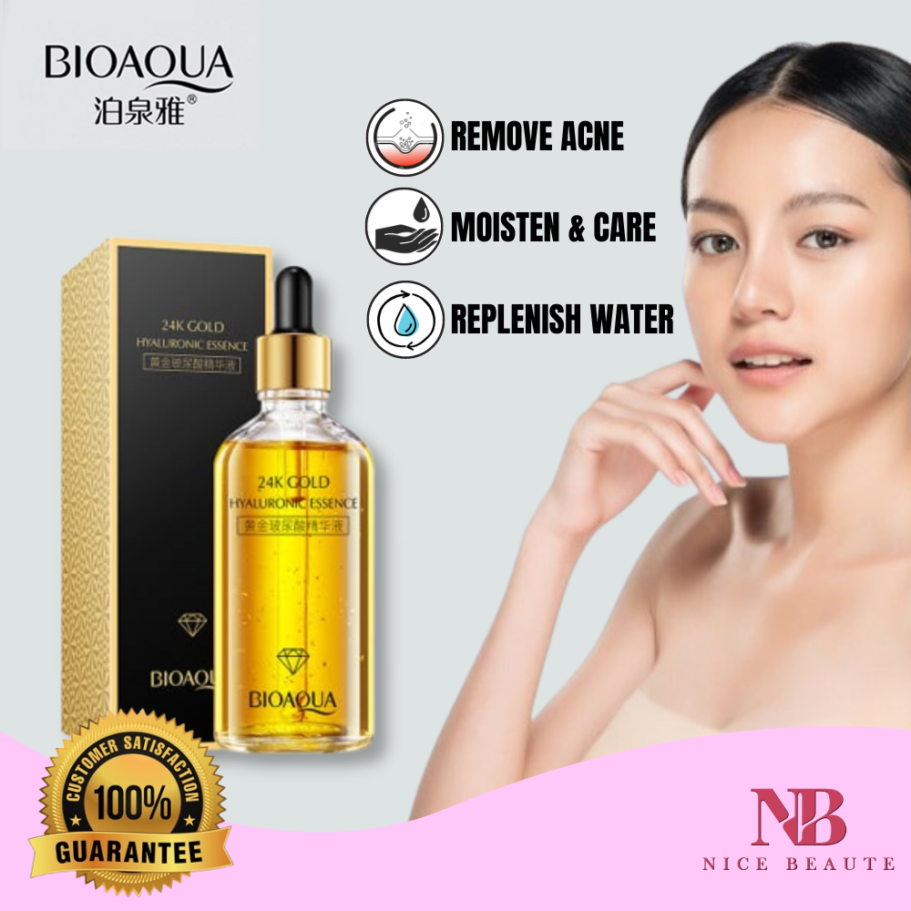 BIOAQUA 24K PURE Gold HYALURONIC ESSENCE SERUM 100ML | Lazada