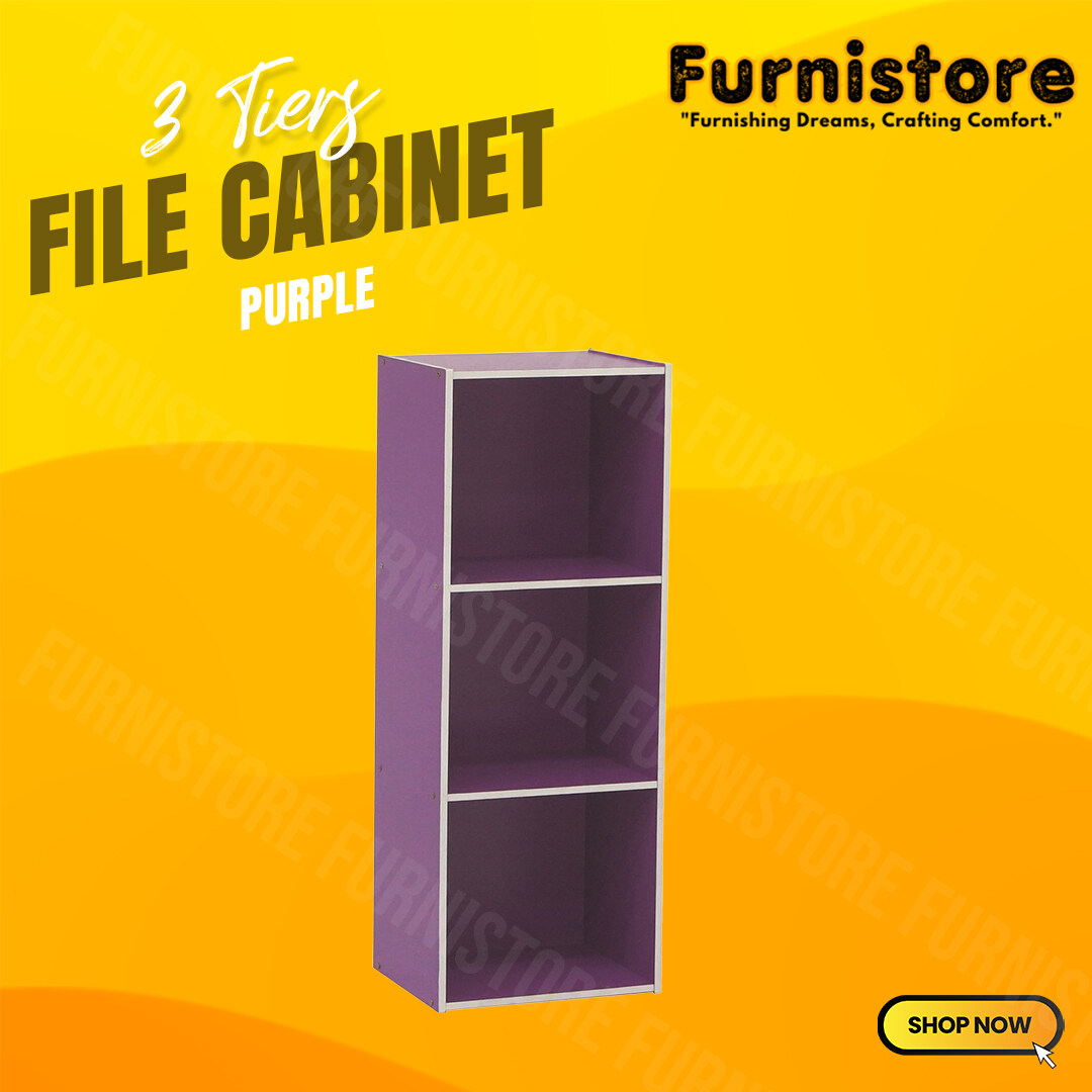 Furnistore 3-Tier colour box cabinet/ Small Rack/ Multipurpose 3-tier ...