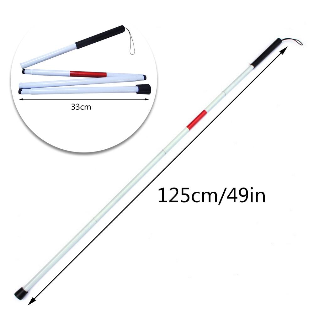 Folding Blind Guide Stick Visually Impaired Crutch Cane Blind Walking ...