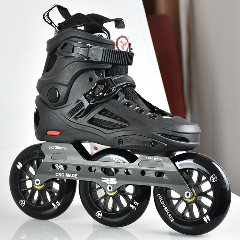 professional high speed racing big wheels 3*125mm 3*110mm inline skates ...