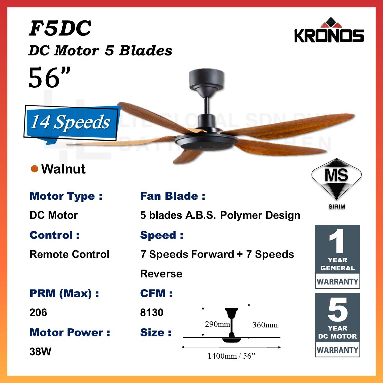 [Ready Stock] [Malaysia Top Brand] DEKA Z Series KRONOS F5DC XR10 XR ...