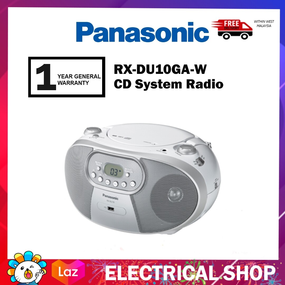 Panasonic RX-DU10 Portable Stereo CD compo Radio RX-DU10GA-W | Lazada