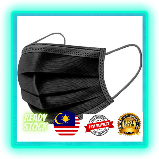 MEN IN BLACK Disposable 3-Layer Mask - 50 pc(s) | Lazada