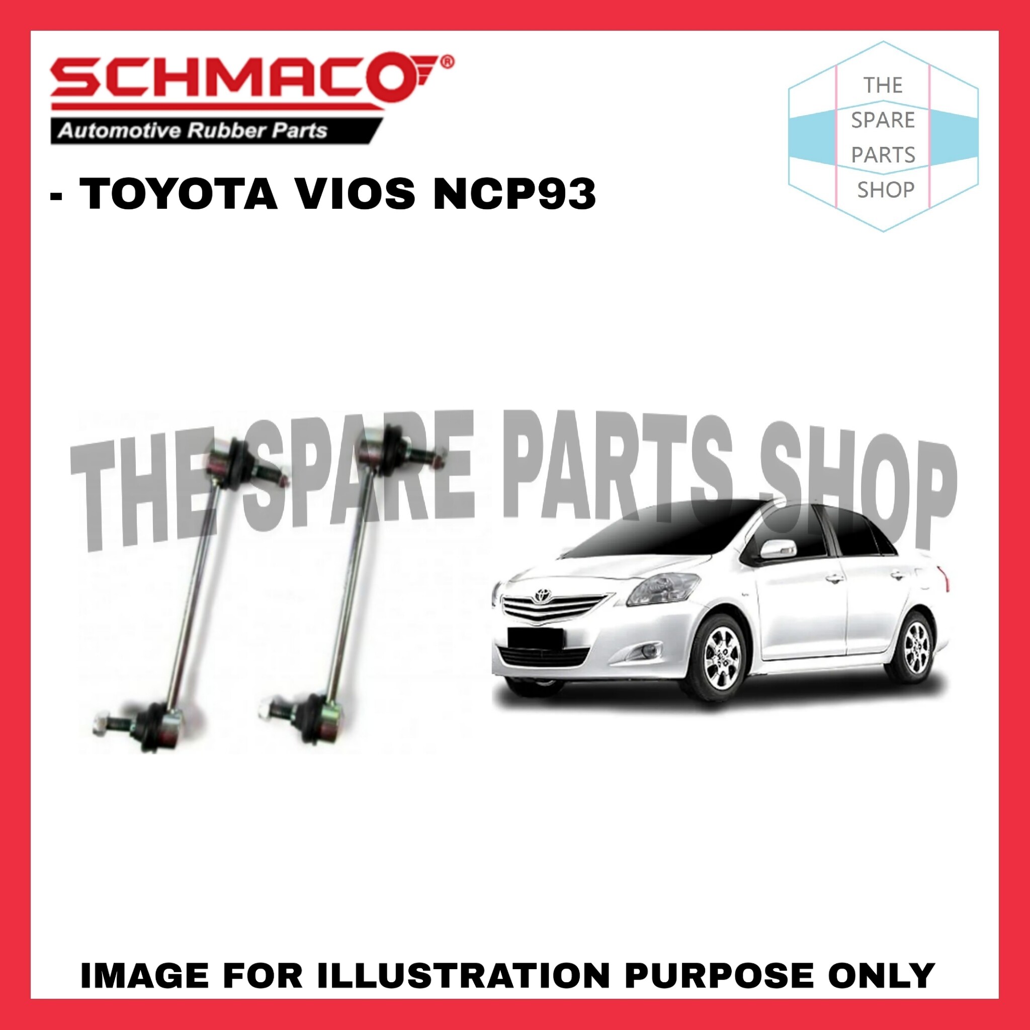 TOYOTA VIOS NCP93 FRONT ABSORBER LINK / STABILIZER LINK 2PCS SCHMACO ...