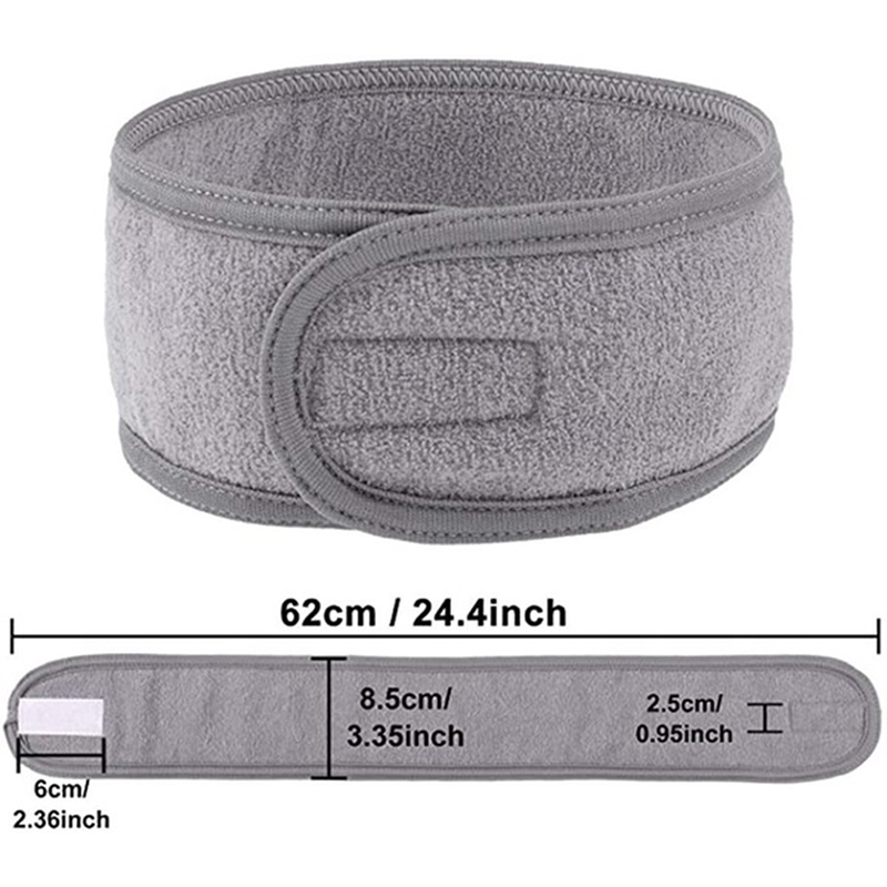 Superfine Fiber Hair Band แต่งหน้าฝักบัวโยคะกีฬาผ้าเช็ดตัวยืดหยุ่นได้ ...