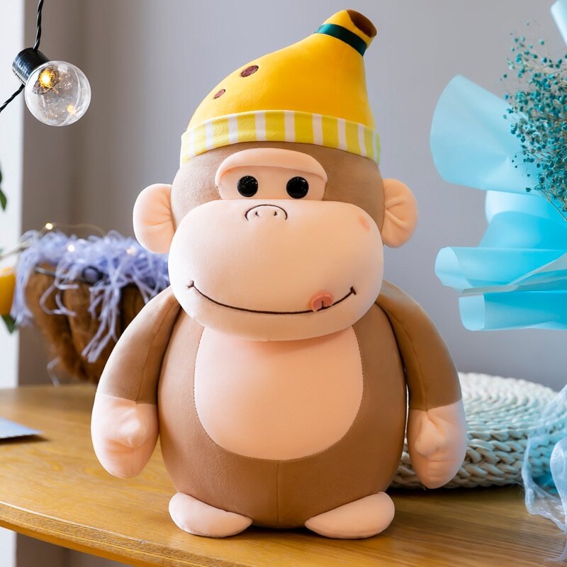 King Kong Monkey Banana Stress Reliever Plush Soft Stuffed Toy Birthday ...