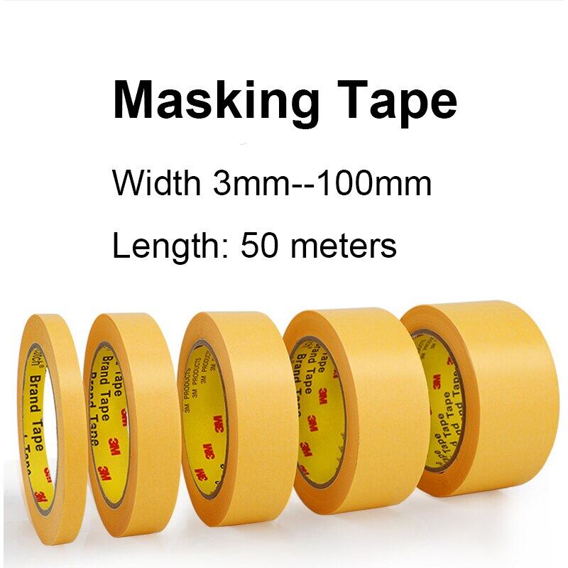 3M 244 Masking Paper, Paper Tape, High-viscosity Separation Single Side ...