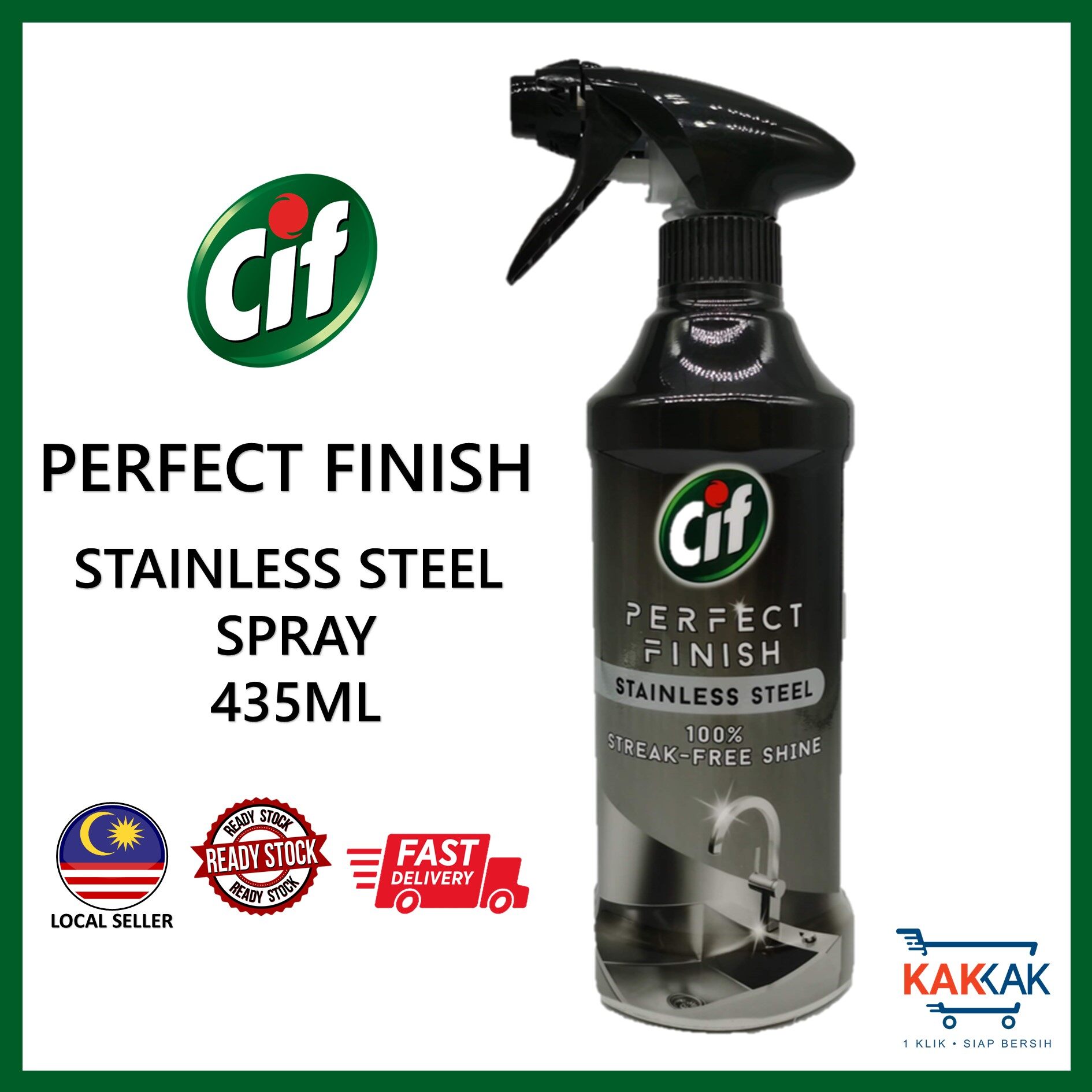 [Kakkak.com] Cif Perfect Finish Stainless Steel Cleaner Spray Liquid ...