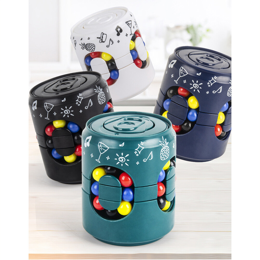 Magic Bean ง่ายดึงกระป๋อง Magic Cube ปลายนิ้ว Gyro นิ้วสปินเนอร์เด็ก ...