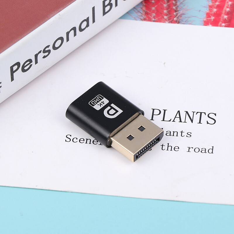 [North Bring] 4K Displayport ดัมมี่ปลั๊กจออะแดปเตอร์เสมือน DP อุปกรณ์ ...
