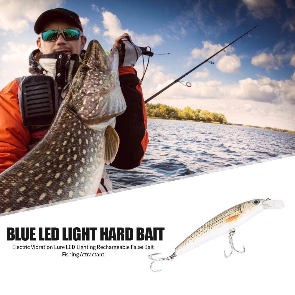 SH Electric Vibration Fishing Lure Blue LED Rechargeable Attractant ...