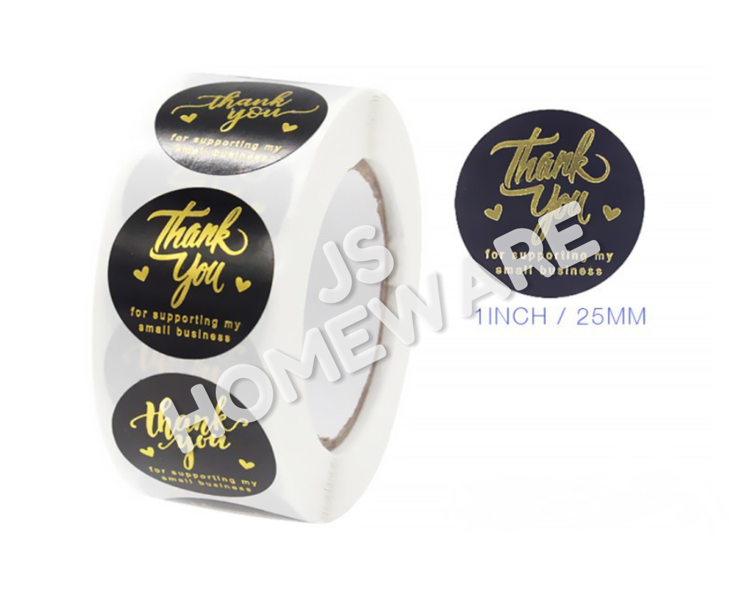Thank You / TQ Sticker / Sticker / Craft Paper Sticker (500pcs±/roll ...