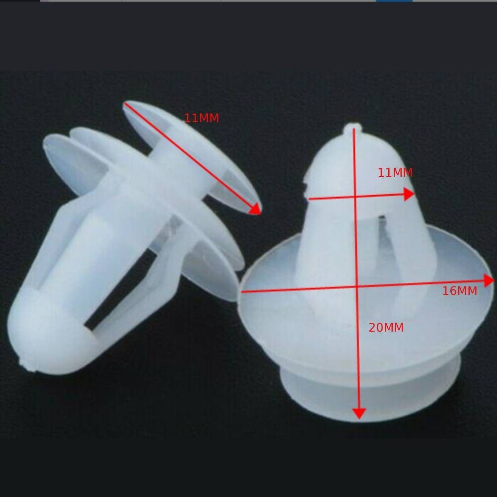 Rivet Fasteners Clips White Bumper Retainer Plastic Replacement มี ...