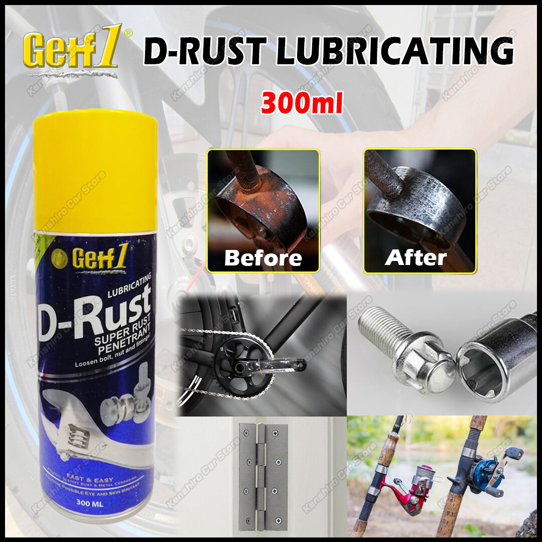 💦 Getf1 D-Rust Lubricating Super Rust Penetrant 300ml Home Car Motor ...