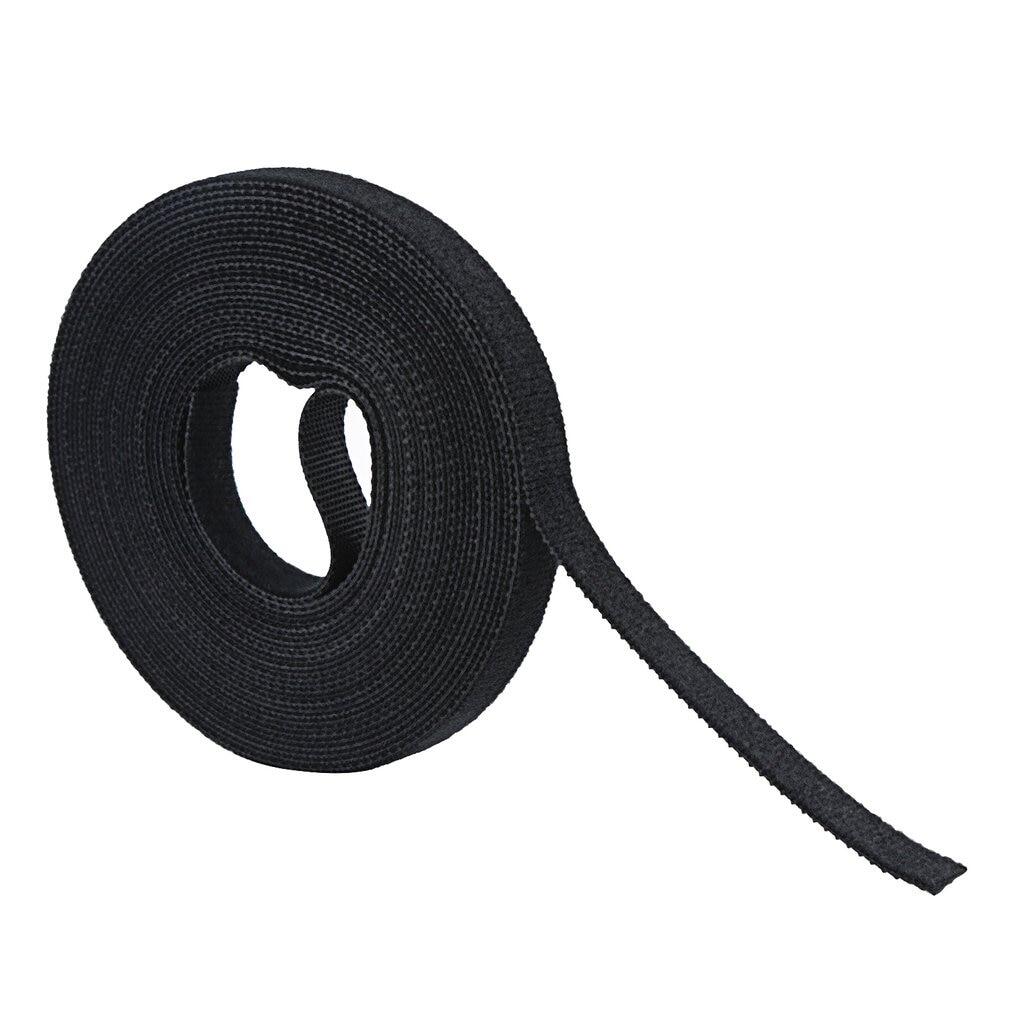 Black Nylon Cable Manager Winder Cable Clip Belting Strap Professional ...