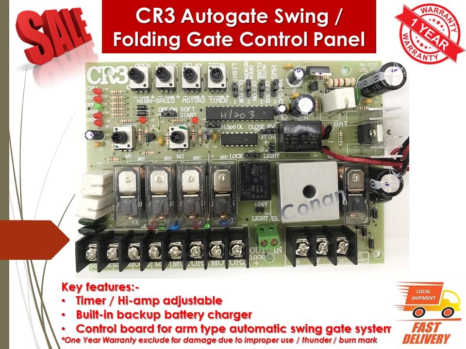 CR3 Autogate Swing / Folding Gate Control Panel / Board | Lazada