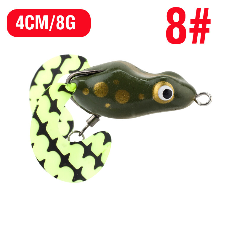 4cm/8g Mini Frog Casting Soft Jump Frog Lure 10Colors Top Water ...