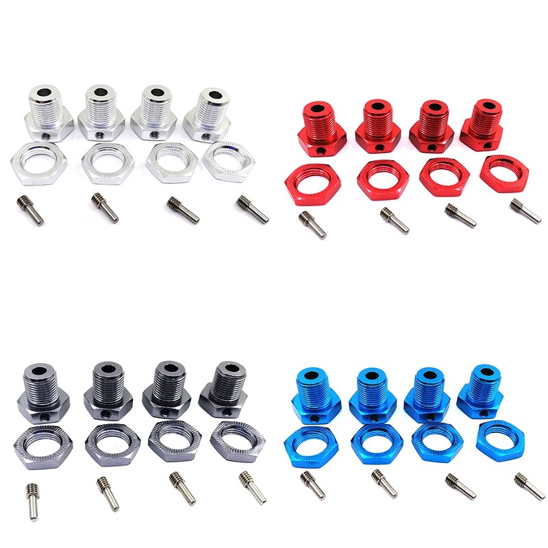RC Car Alum Wheel Hub Nuts 17mm Hex Nuts Threadlock Replace 5353 for ...