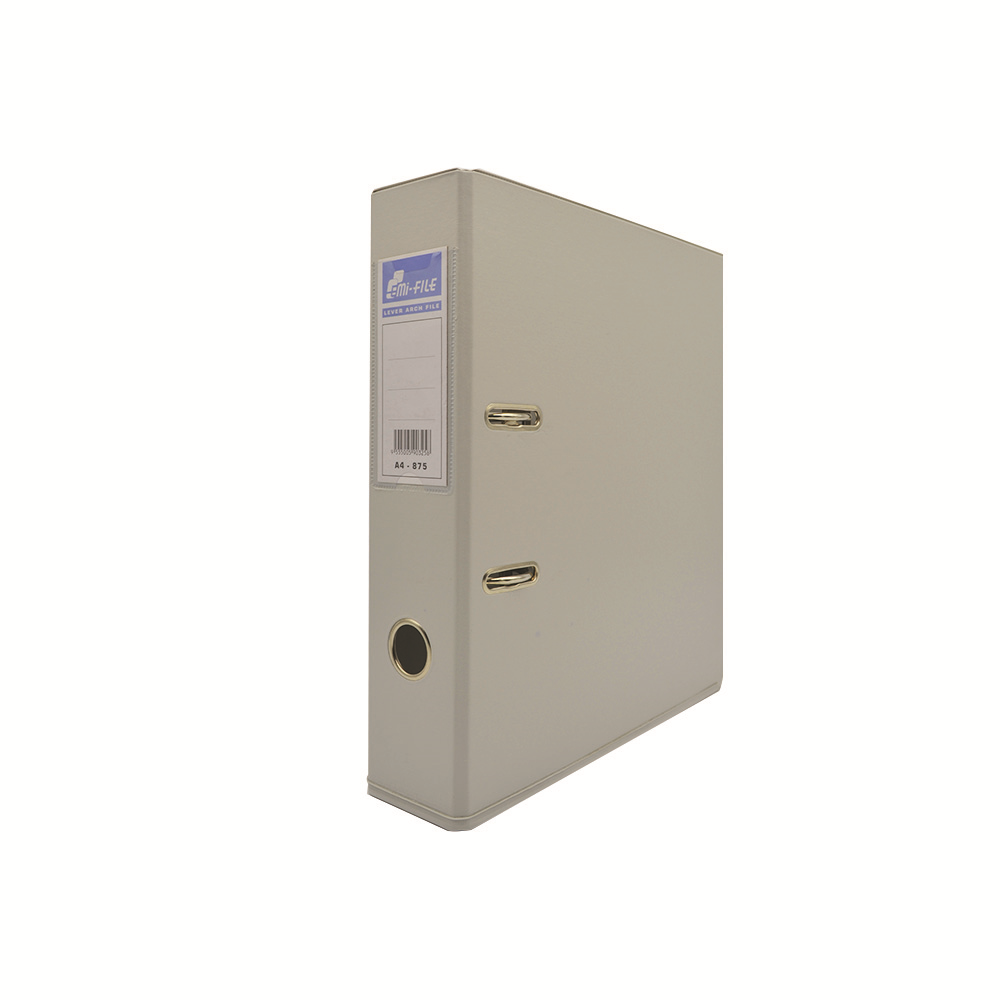 EMI 3" PVC Arch File (A4) - Grey / 25pcs | Lazada