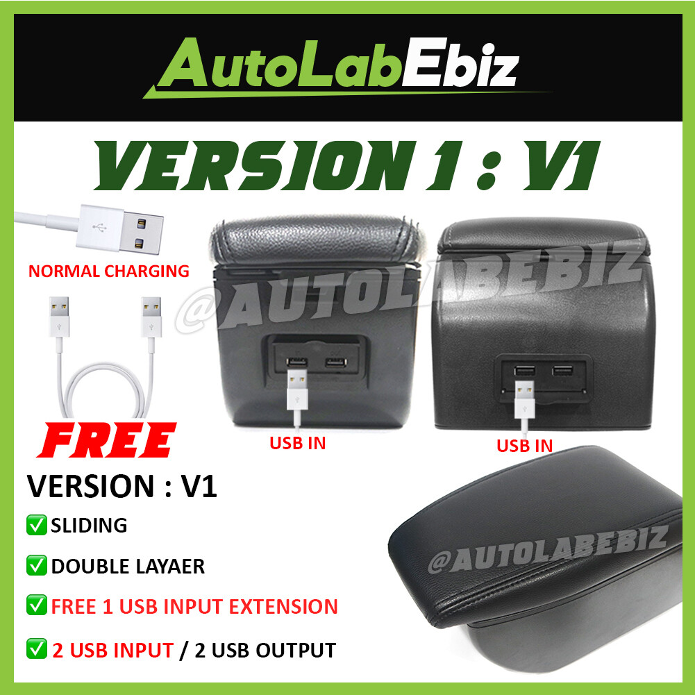 [𝗣𝗥𝗘𝗠𝗜𝗨𝗠 𝗔𝗥𝗠𝗥𝗘𝗦𝗧] Perodua BEZZA 2016-2023 Centre Console Box Armrest ...