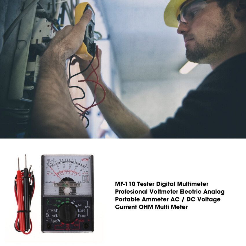 เครื่องทดสอบ MF-110 Digital Multimeter Profesional Voltmeter Electric ...