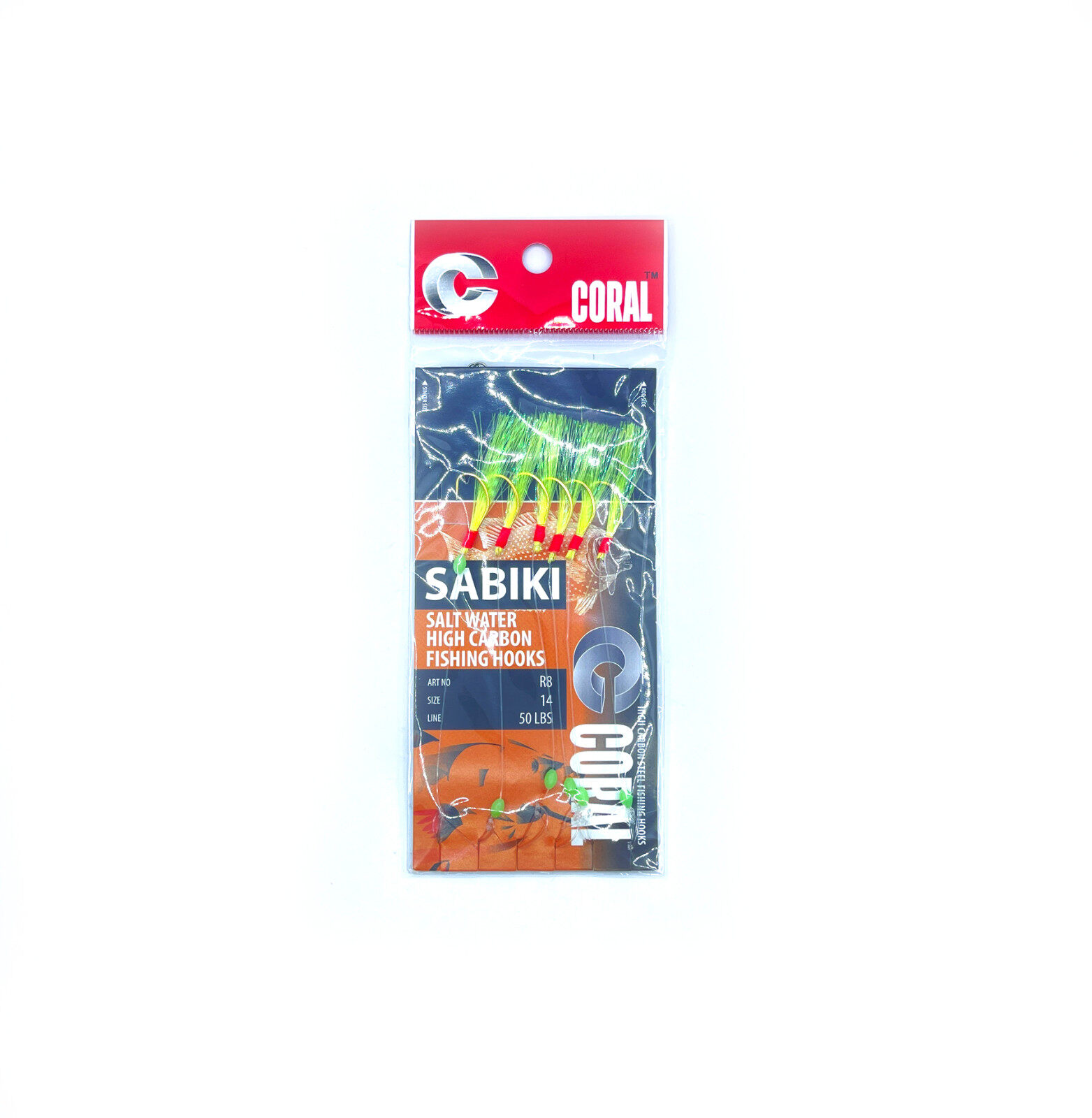 Coral Sabiki Red Orange Blue Apollo Hook Lures for Live Bait Fishing ...