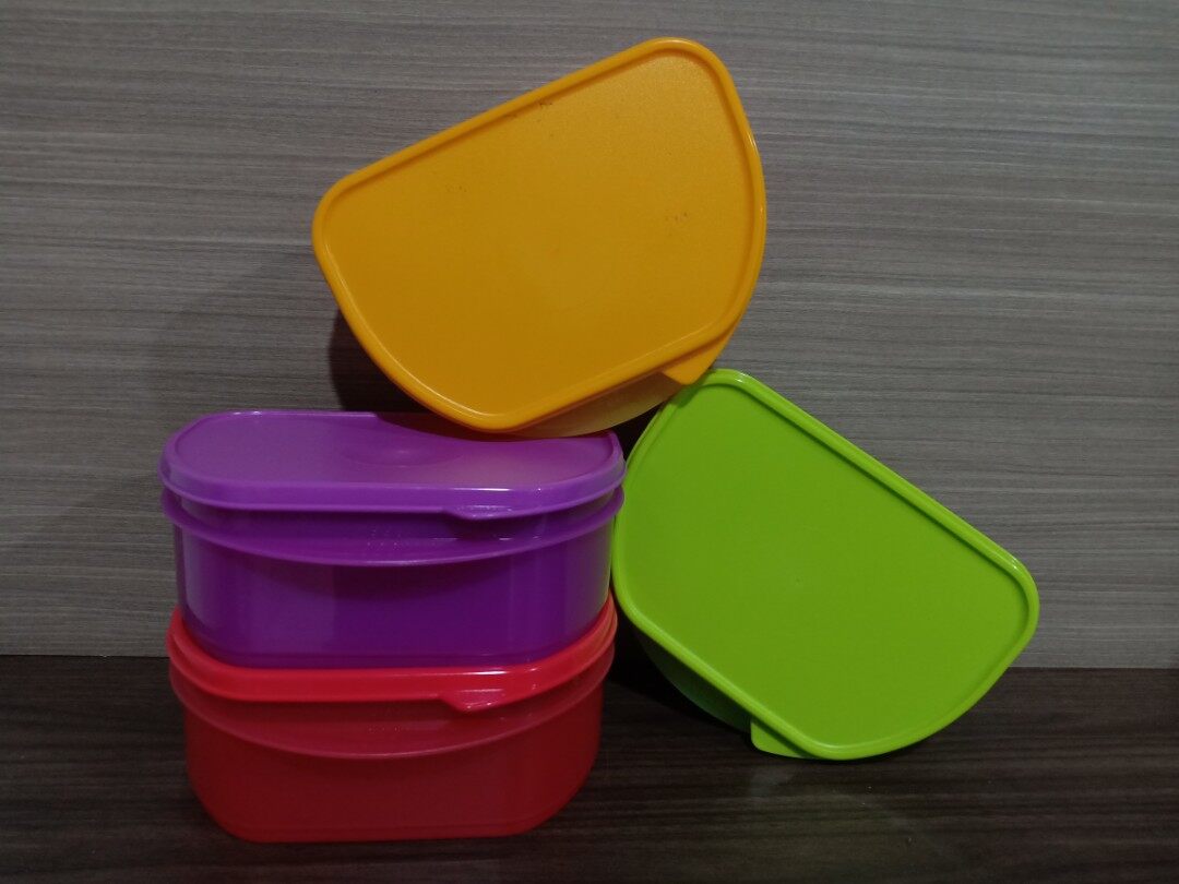 Tupperware Half Fridge Stackable Set (4) 650ml | Lazada