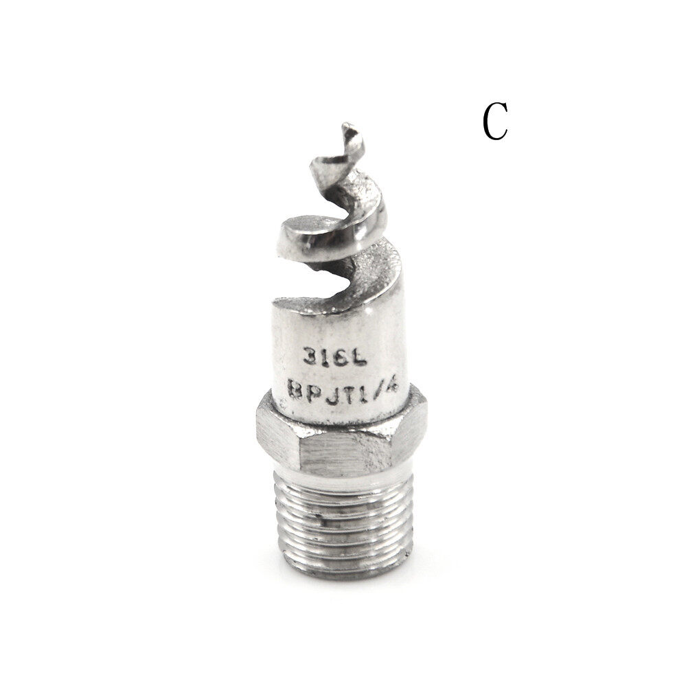 Lia New 1/4" 1/2" Stainless Steel Spiral Cone Atomization Spray Nozzle ...
