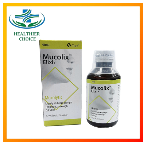 Mucolix Syrup 90ML [Cough /Phlegm /Batuk / Cair Kahak] EXP:09/24 | Lazada
