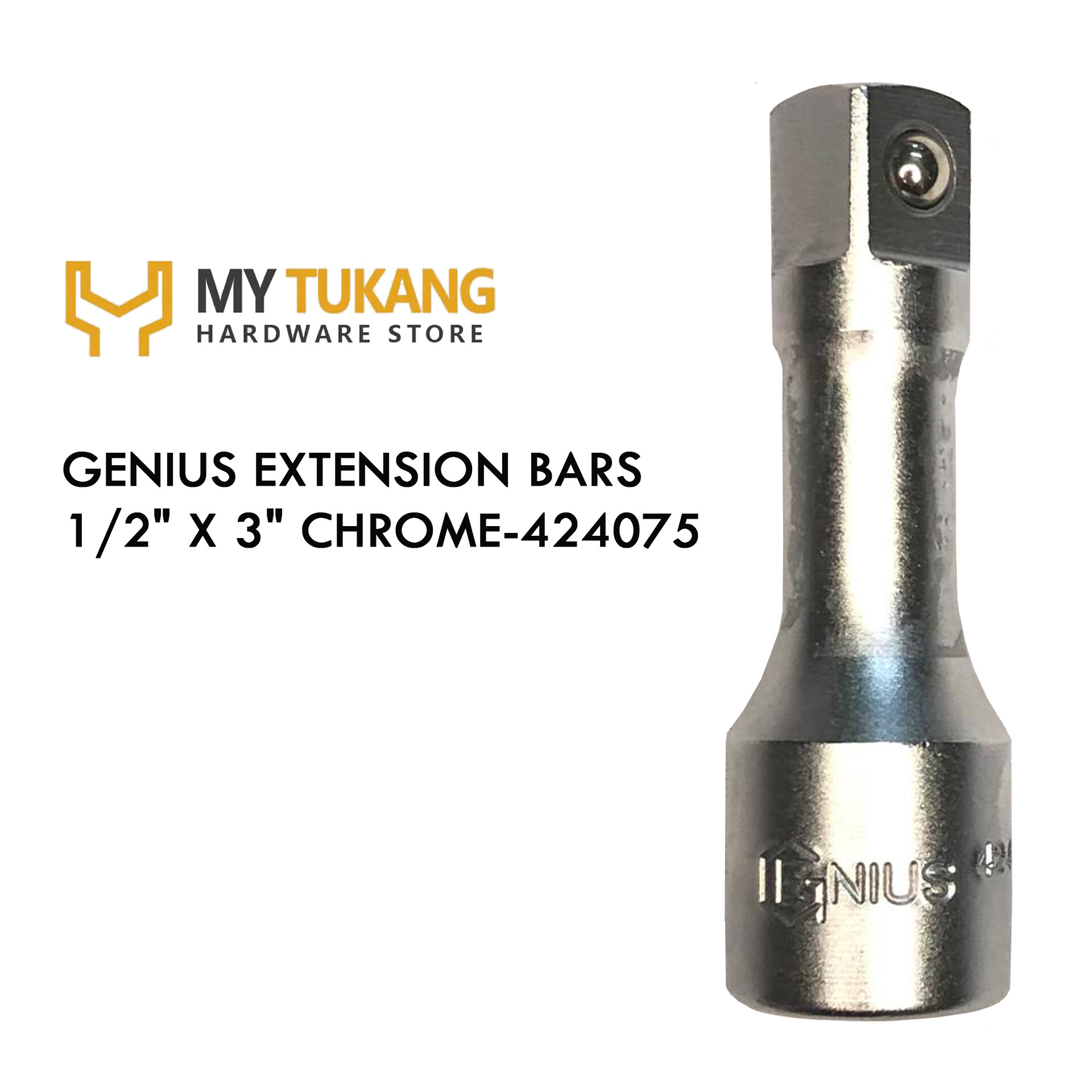GENIUS EXTENSION BARS 1/2" X 3" CHROME-424075 | Lazada