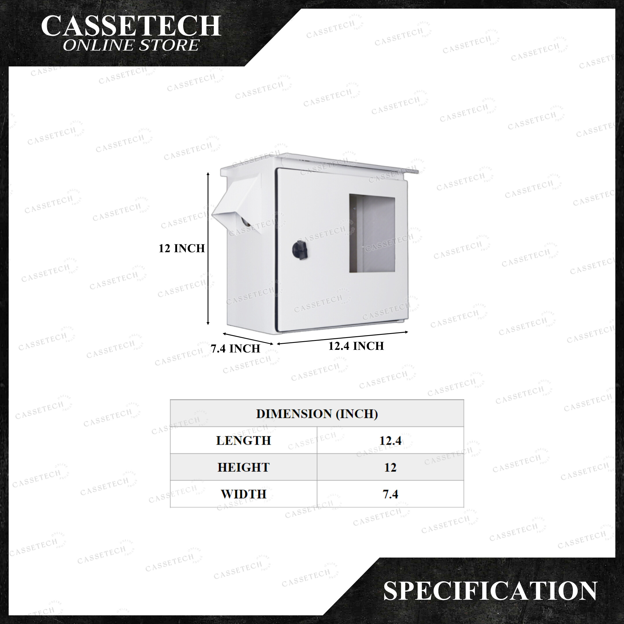 THREE PHASE OUTDOOR HOUSING METER METAL BOARD WITH FIBER / 3 PHASE ...