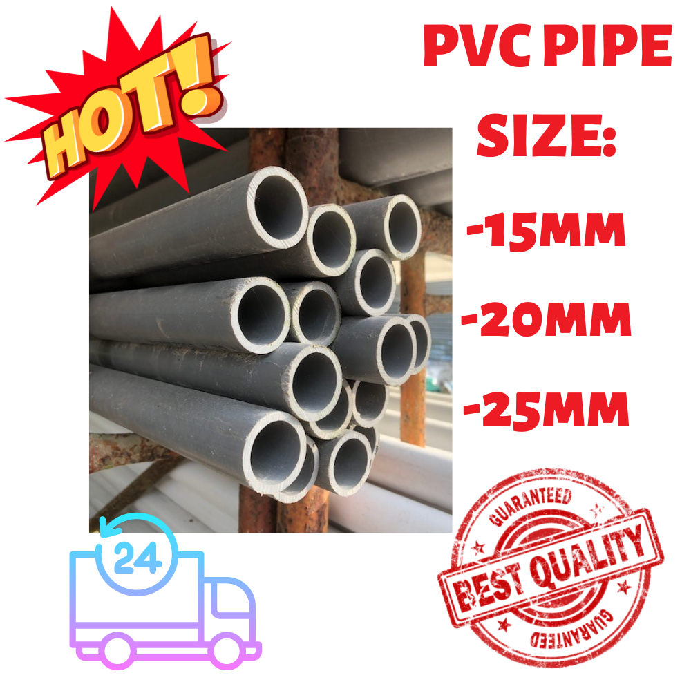 PVC Pipe (PALING TEBAL- CLASS 7)-- 15mm/20mm/25mm | Lazada