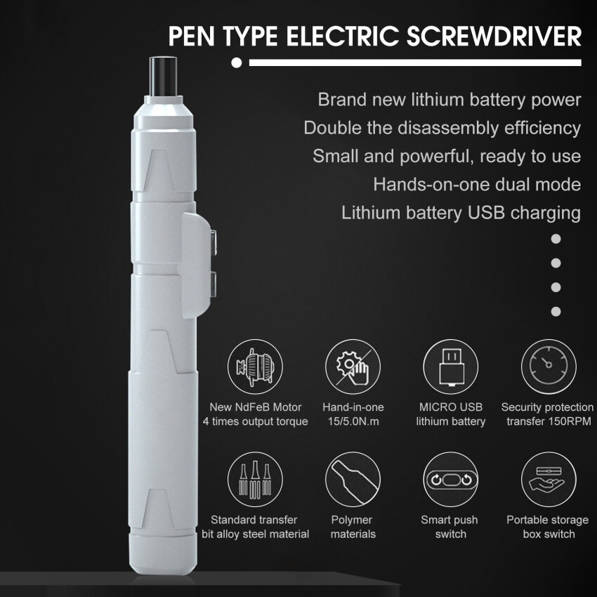 【Ready Stock+100% Original】Mini Electrical Screwdriver USB Cordless ...