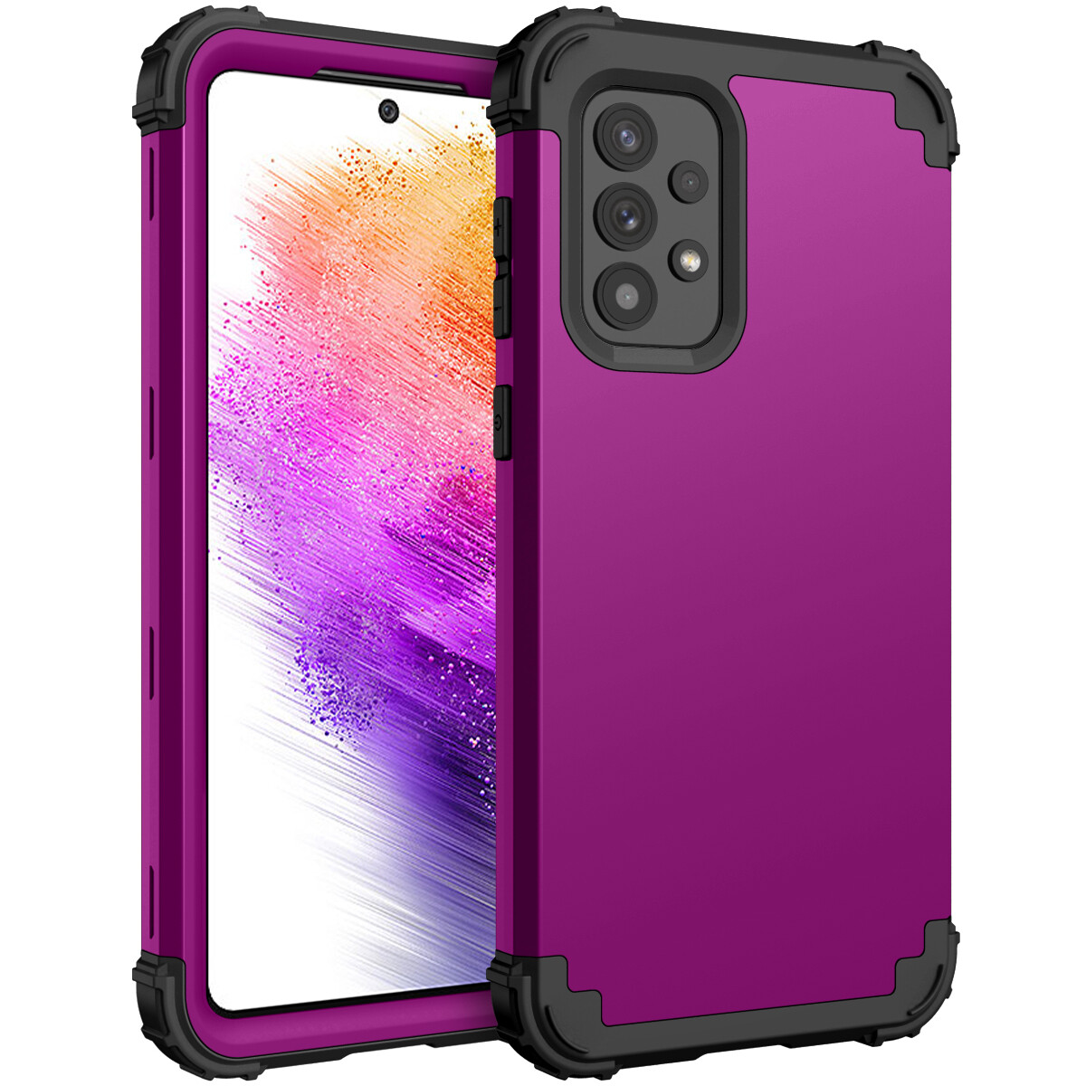 WindCase Samsung Galaxy A33 A53 A73 5G Case Hybrid Soft Silicone Hard ...