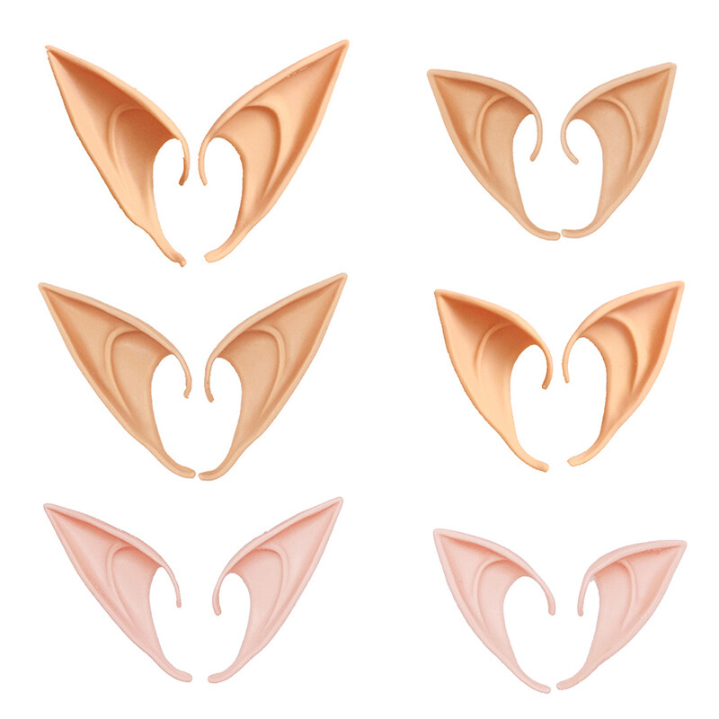 UG Mysterious Angel Elf Ears Latex Ears for Fairy Cosplay Costume ...