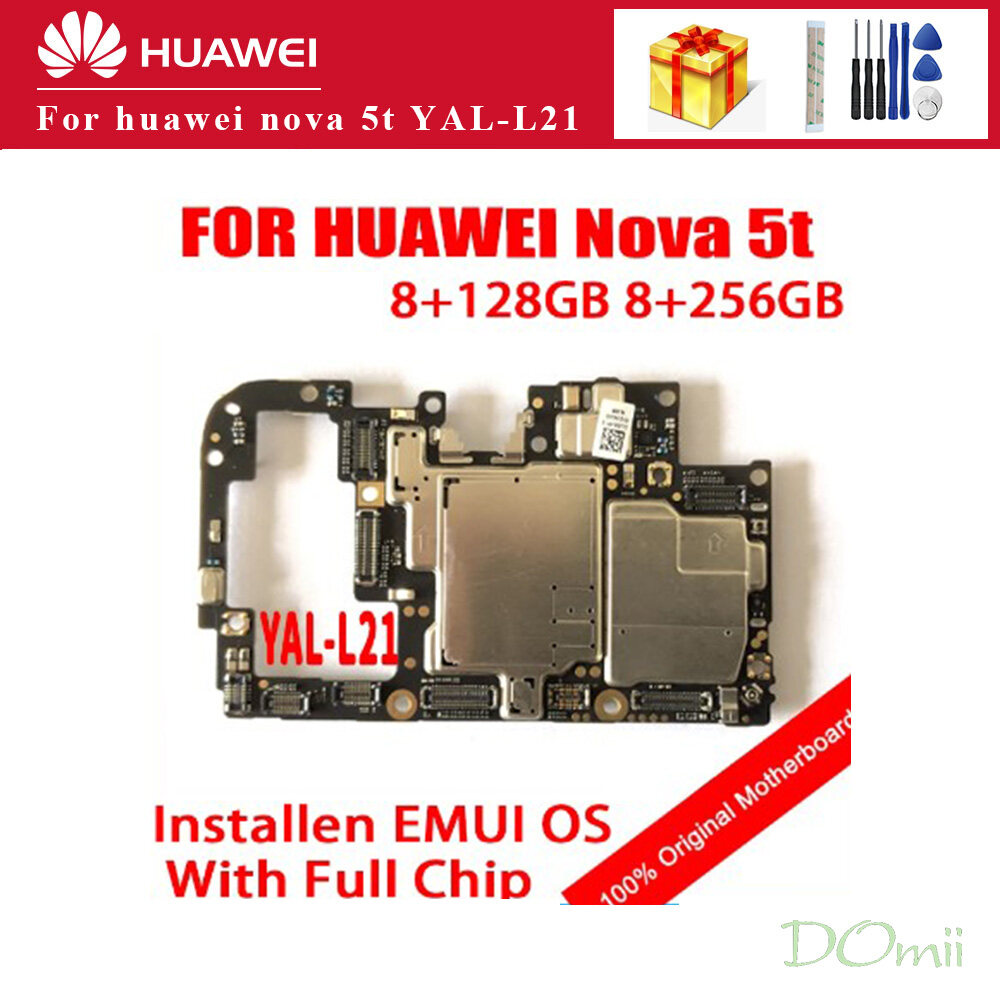 Original Work Well Unlocked For Huawei Nova 5t YAL-L21 Motherboard ...