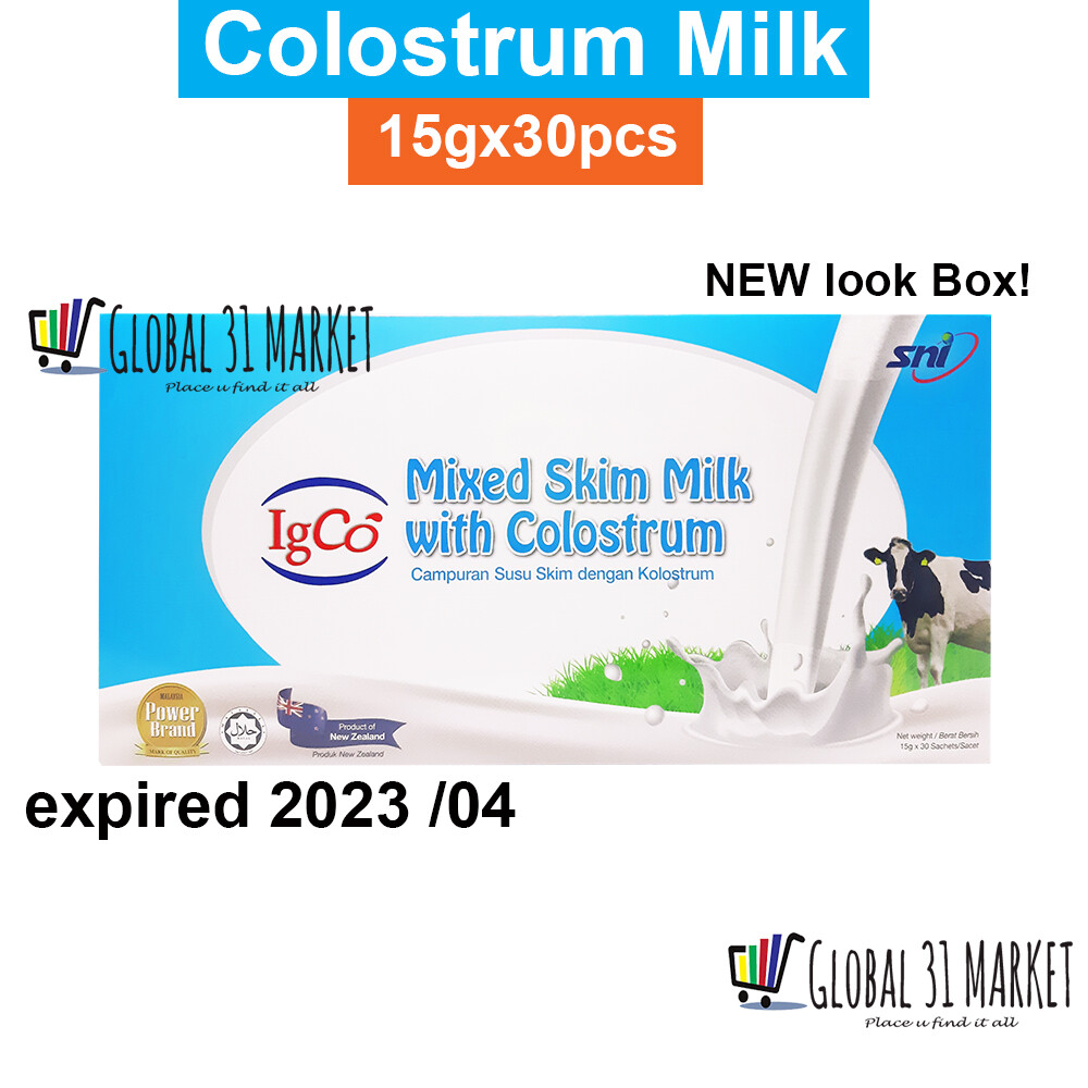 IgCo SNI Natural Colostrum Skim Milk 15g x30 sachet New Packing ...