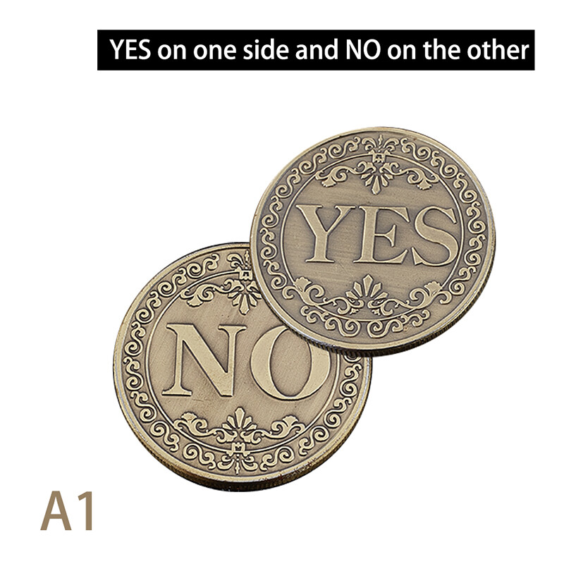 Extra Sweet 1Pcs Creative Alloy Coin Collectible Great Gift Yes Or No ...