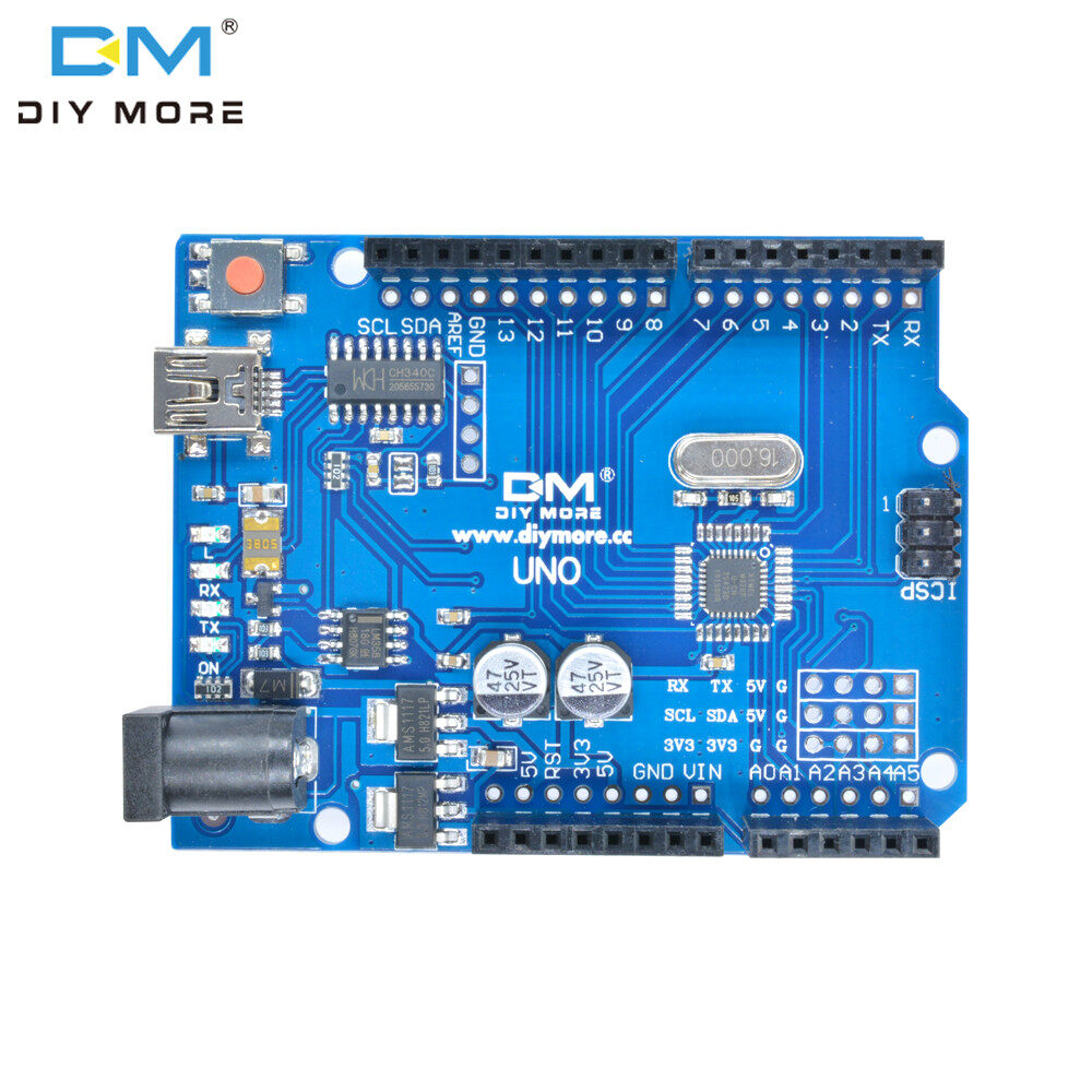 diymore UNO R3 CH340G CH340 MEGA328P ATMEGA328 ATMEGA328P-16AU ไมโคร ...